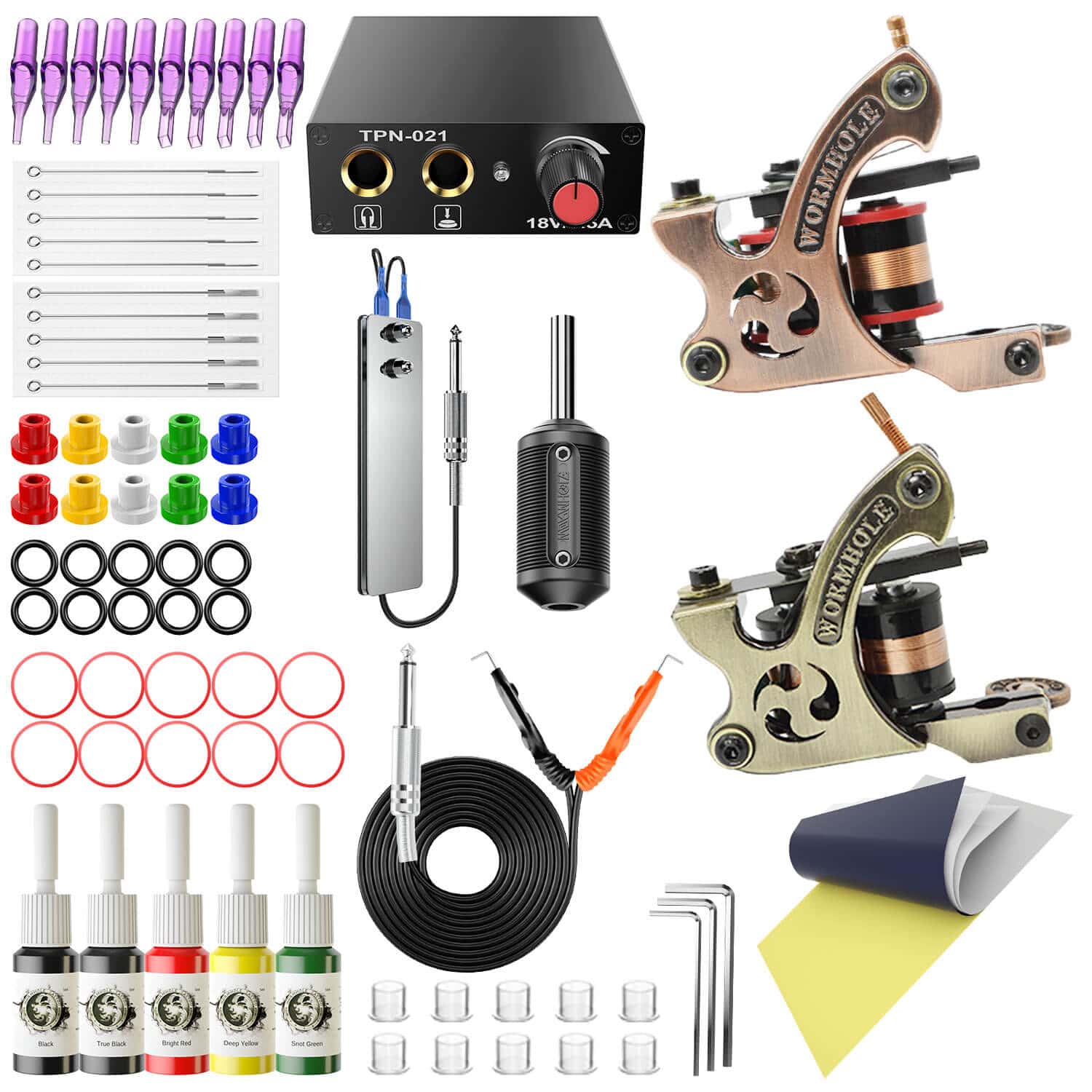 Tattoo Gun Kit with Tattoo Ink ZTK011 – wormholesupply